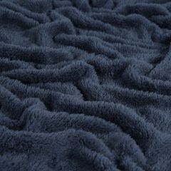Brentfords Teddy Fleece Throw - Charcoal Grey