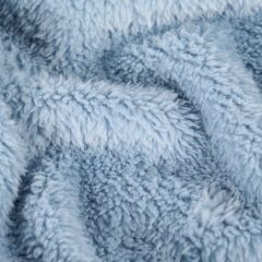 Brentfords Teddy Fleece Throw - Silver Grey