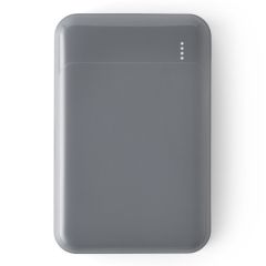 Flat Light Up Power Bank, 4000 mAH - Silver