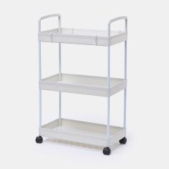 OHS 3 Layer Trolley Cart - White