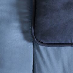 OHS Coverless 10.5 Tog Reversible Duvet & Pillowcase - Navy/Blue