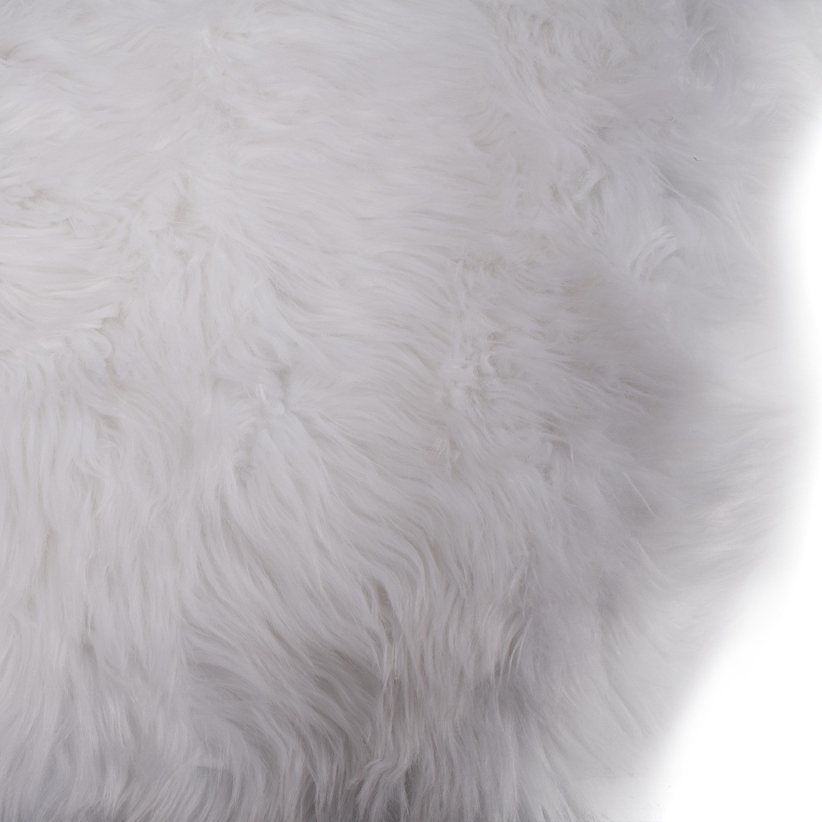 OHS Faux Fur Sheepskin Rug Runner, White - 60 x 180cm