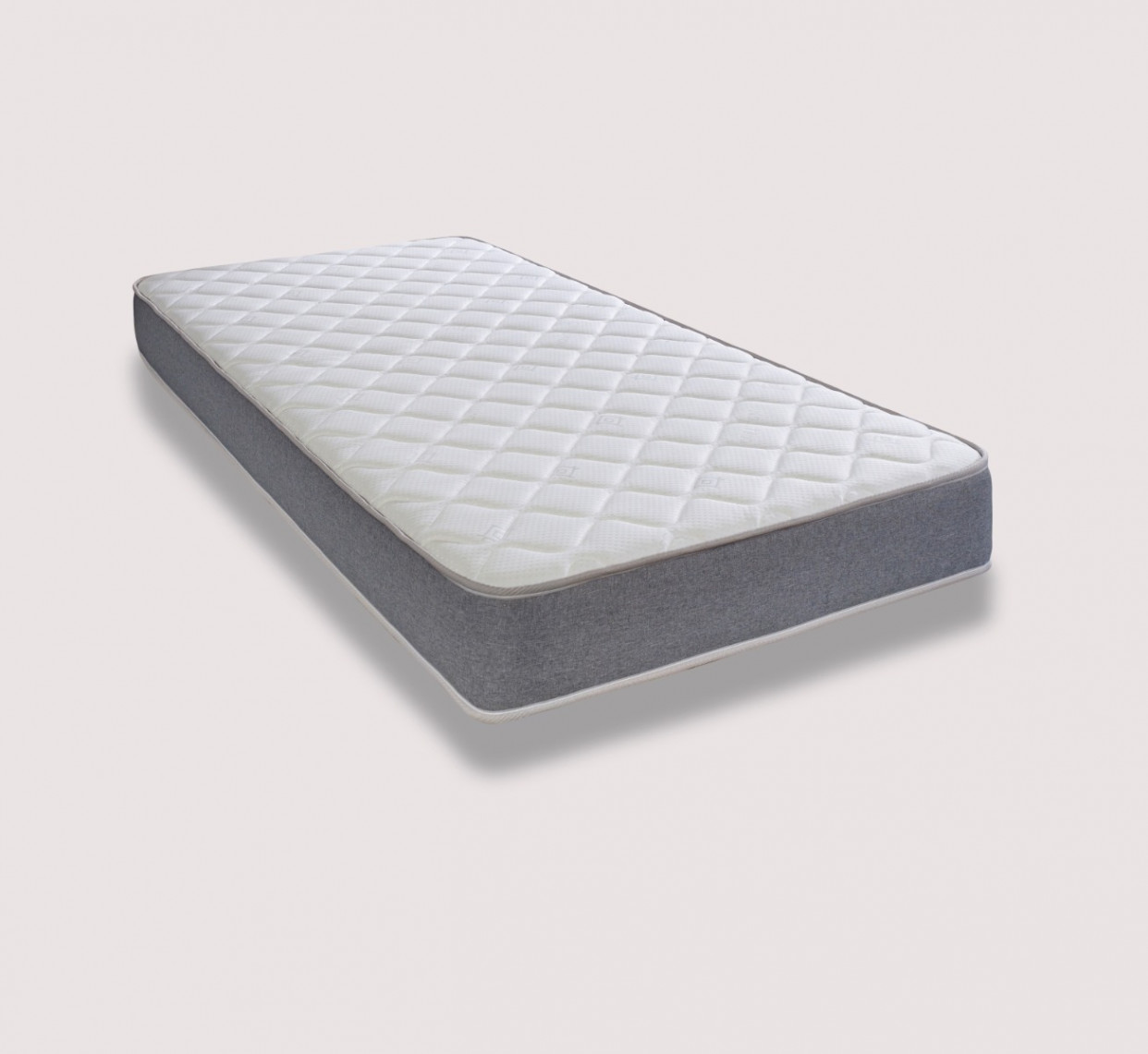 OHS Memory Foam Spring Mattress, Grey - Double