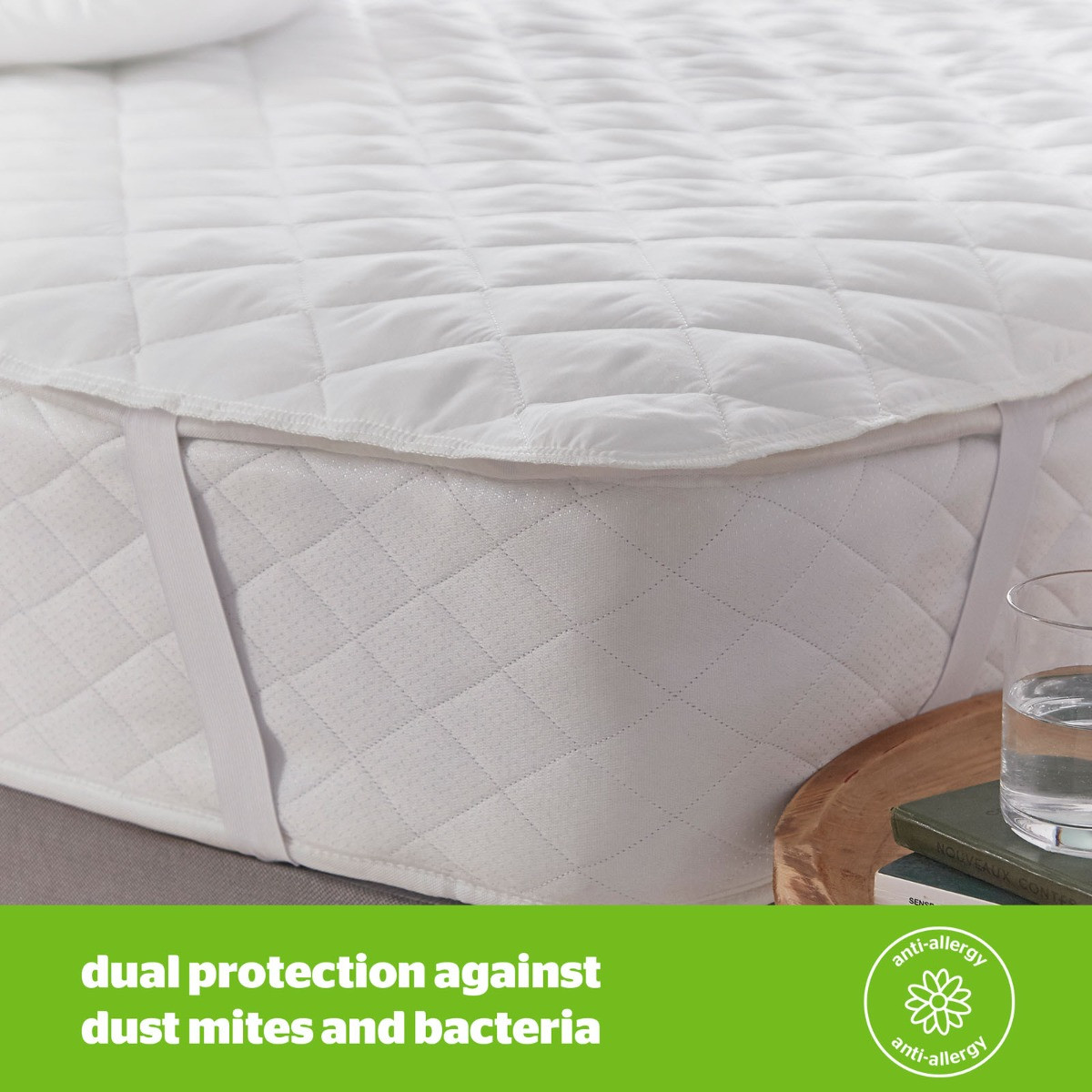 Silentnight Anti-Allergy Mattress Protector - White