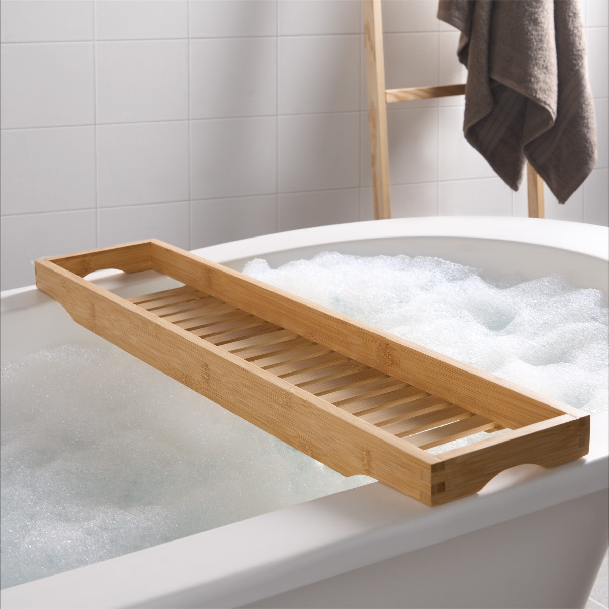 OHS Wooden Bath Rack - Natural