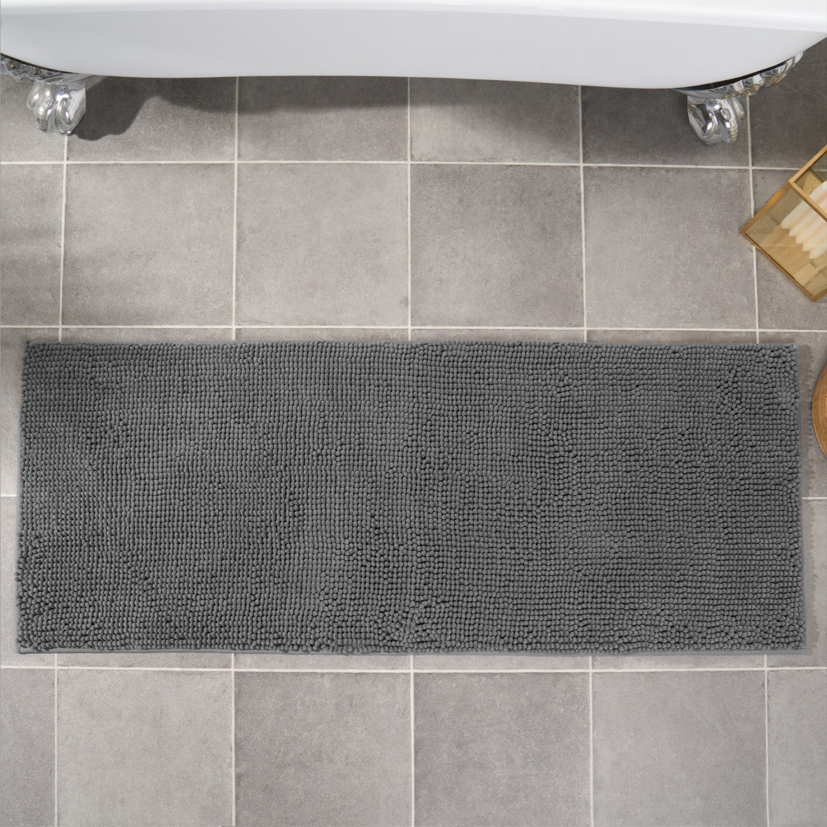 OHS Runner Noodle Bath Mat - Charcoal