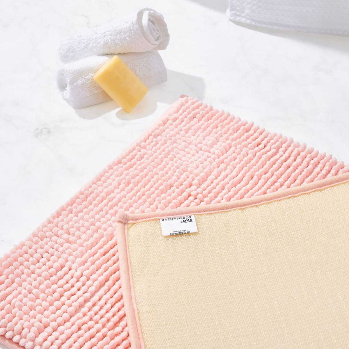 Brentfords Noodle Bath Mat - Blush Pink