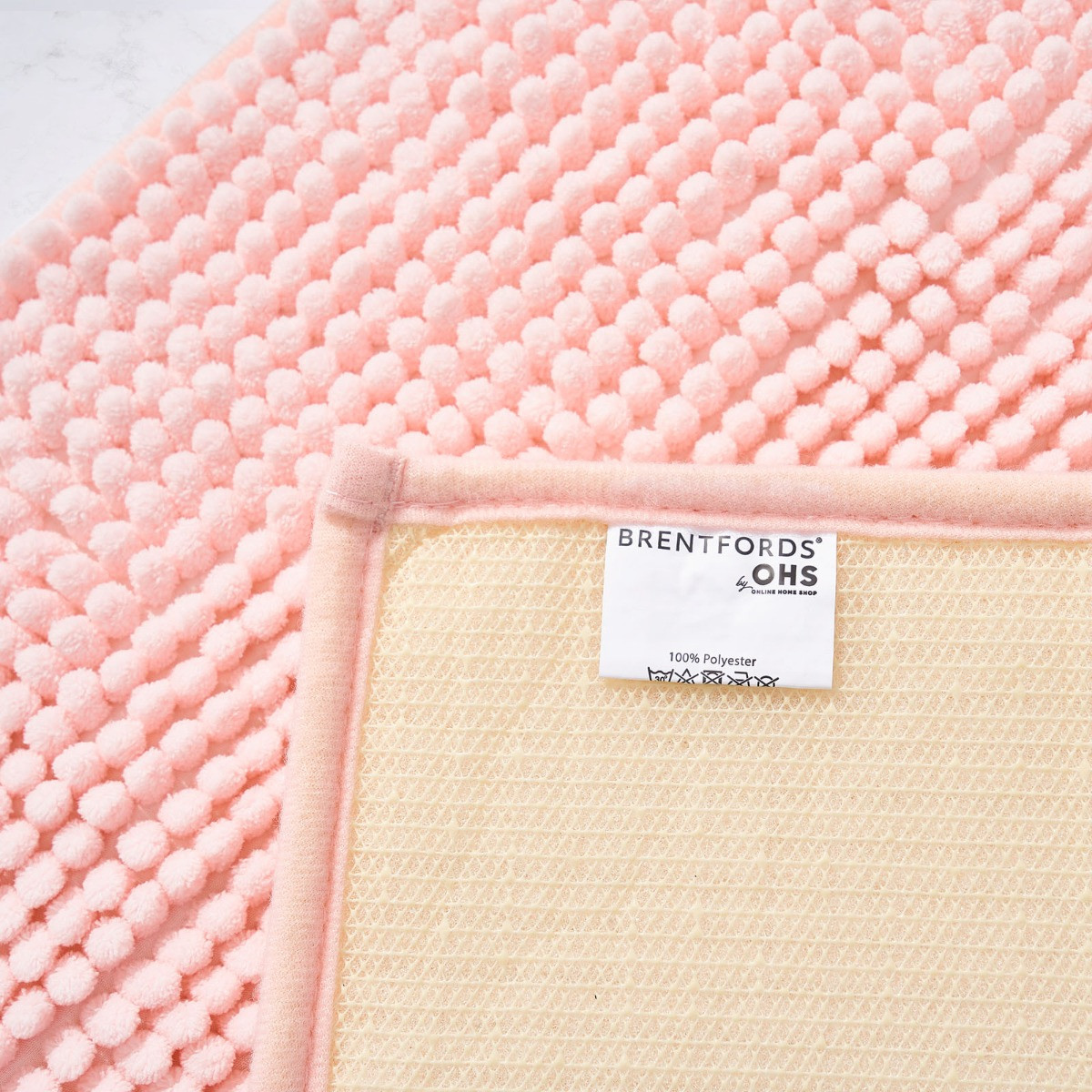 Brentfords Noodle Bath Mat - Blush Pink