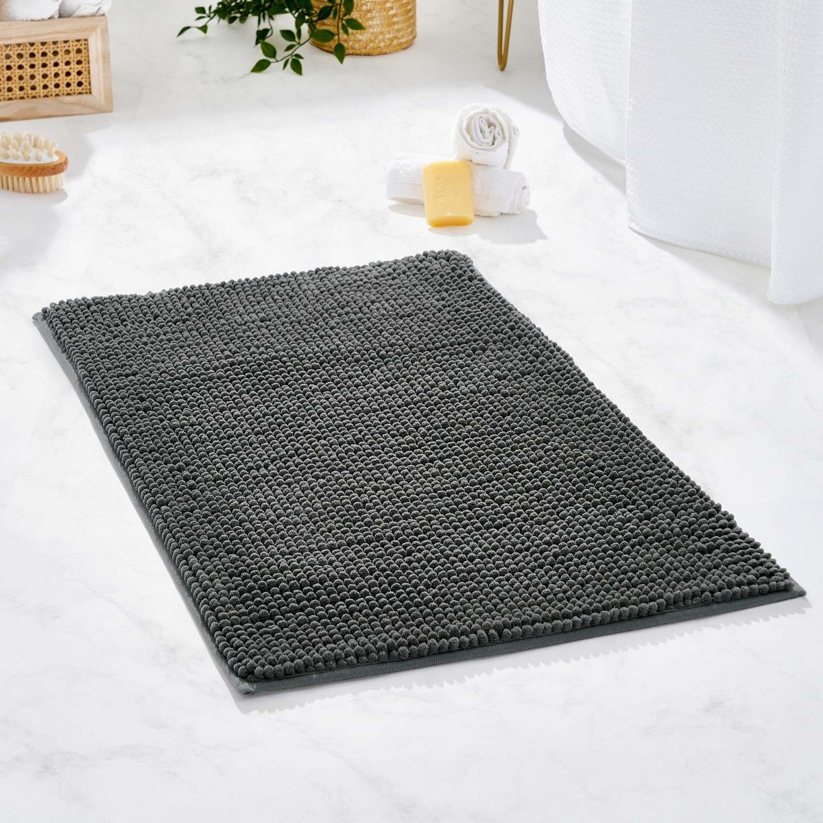 Brentfords Noodle Bath Mat - Charcoal