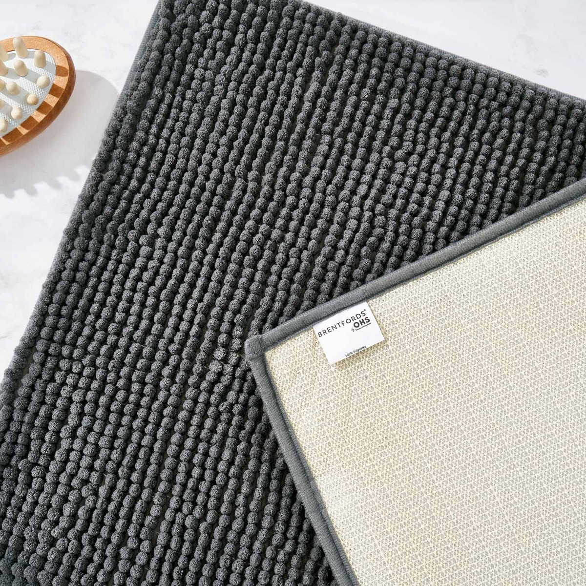 Brentfords Noodle Bath Mat - Charcoal