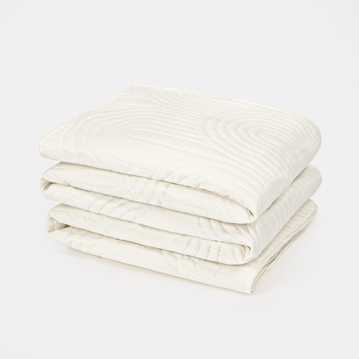 OHS Arches Embossed Pinsonic Throw, Cream - 150 x 200cm