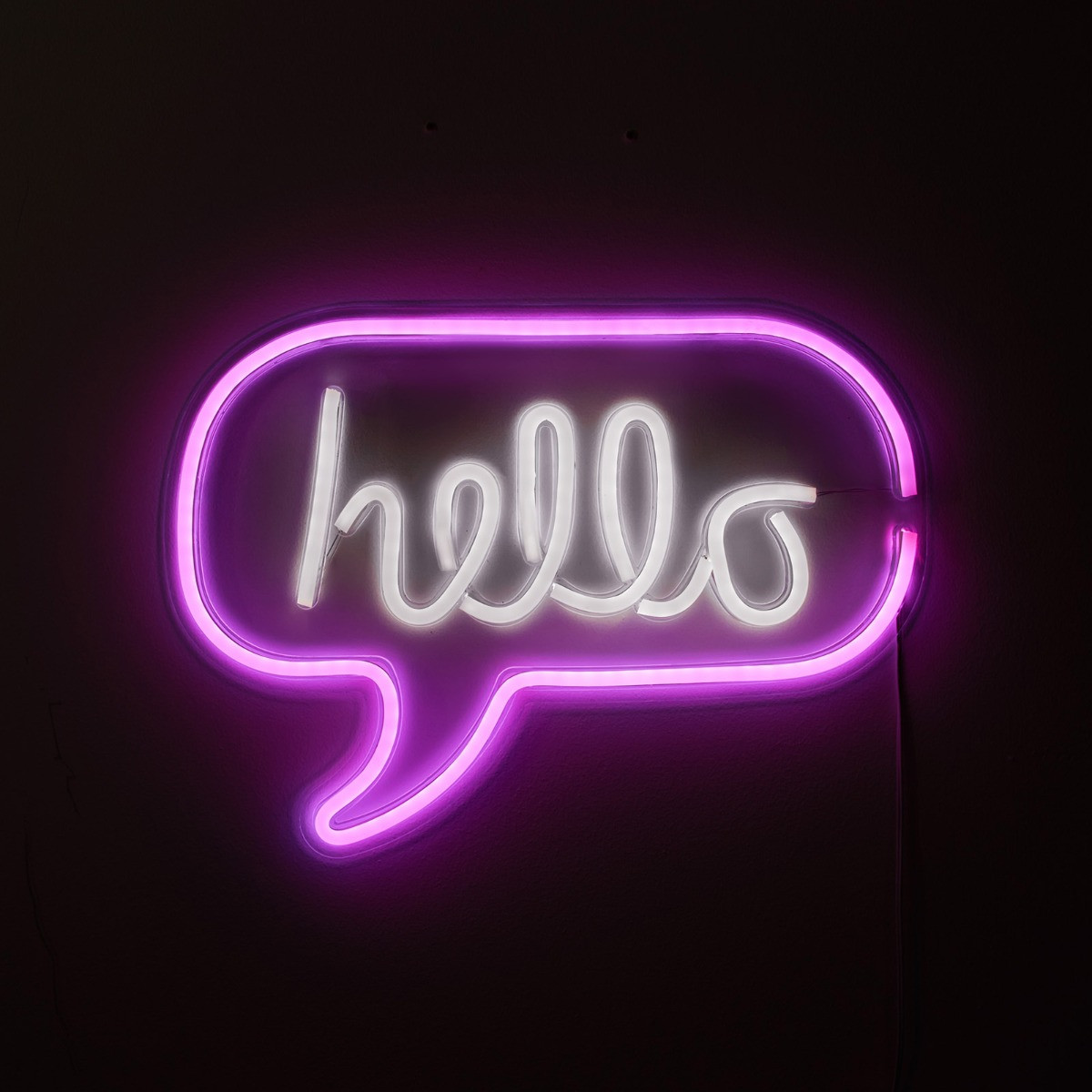 Glow Hello Neon Light - Pink