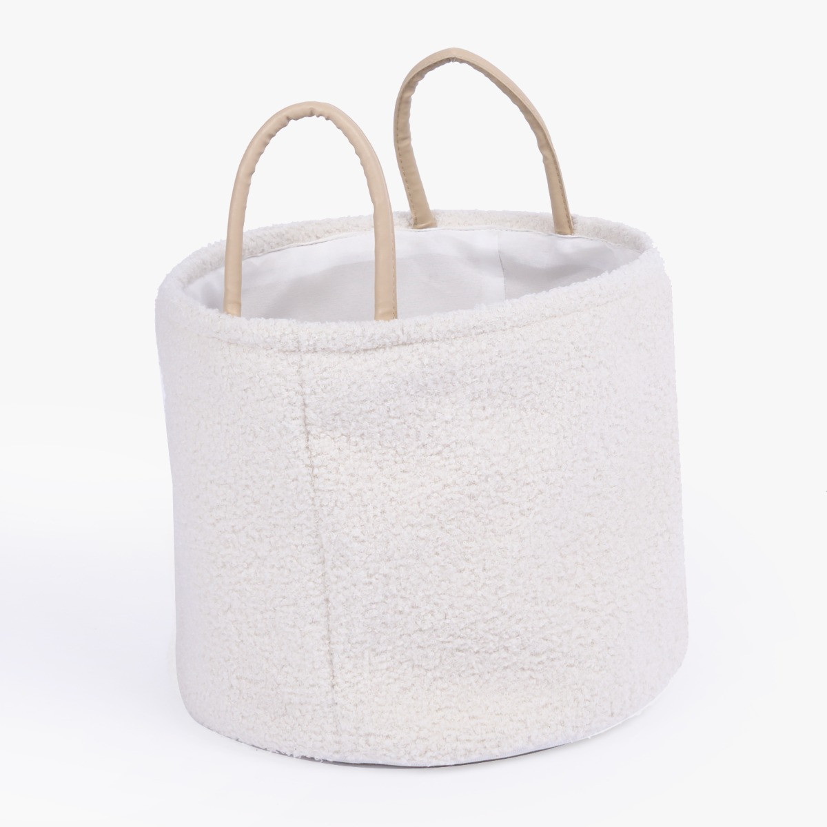 OHS Bouclé Storage Basket - Cream