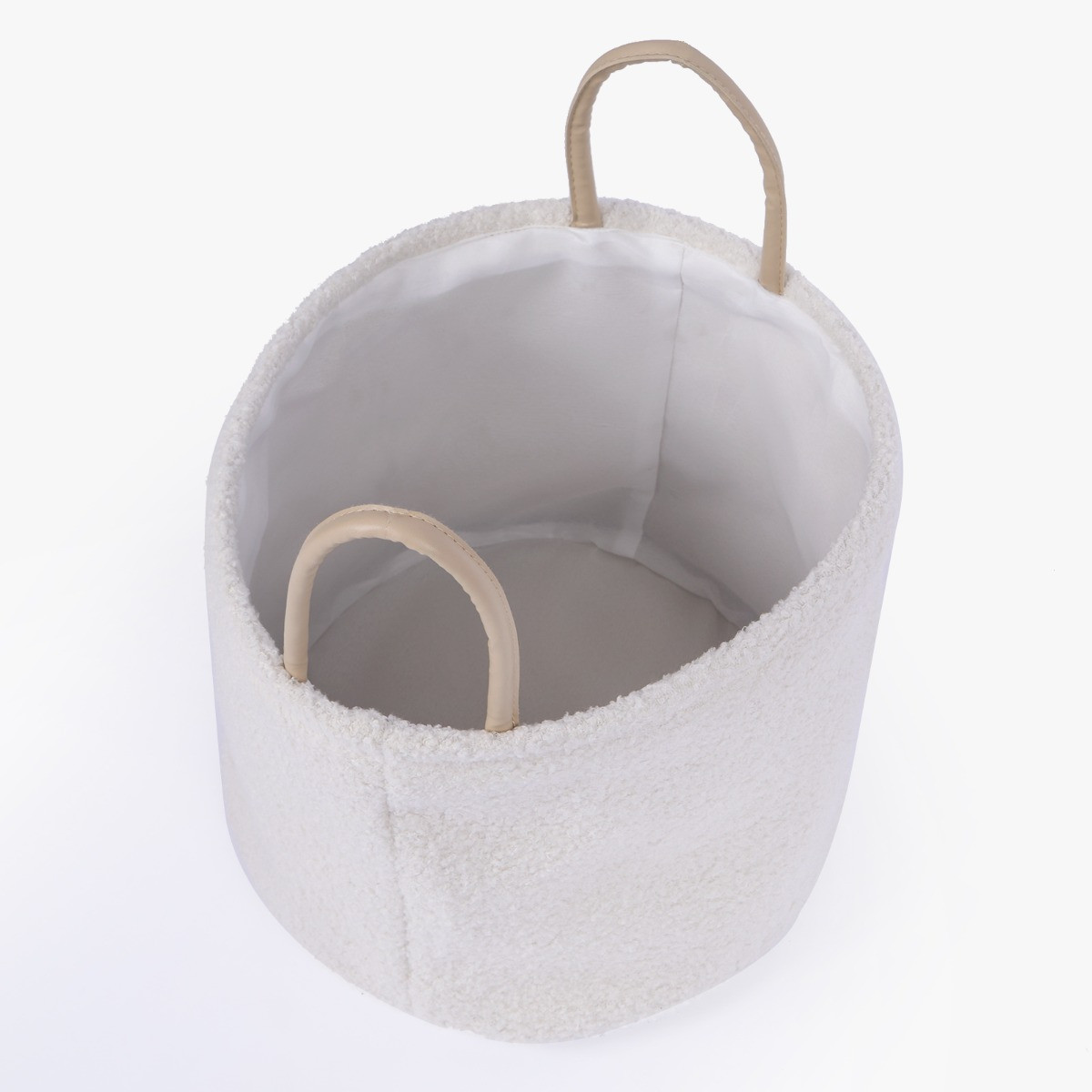OHS Bouclé Storage Basket - Cream
