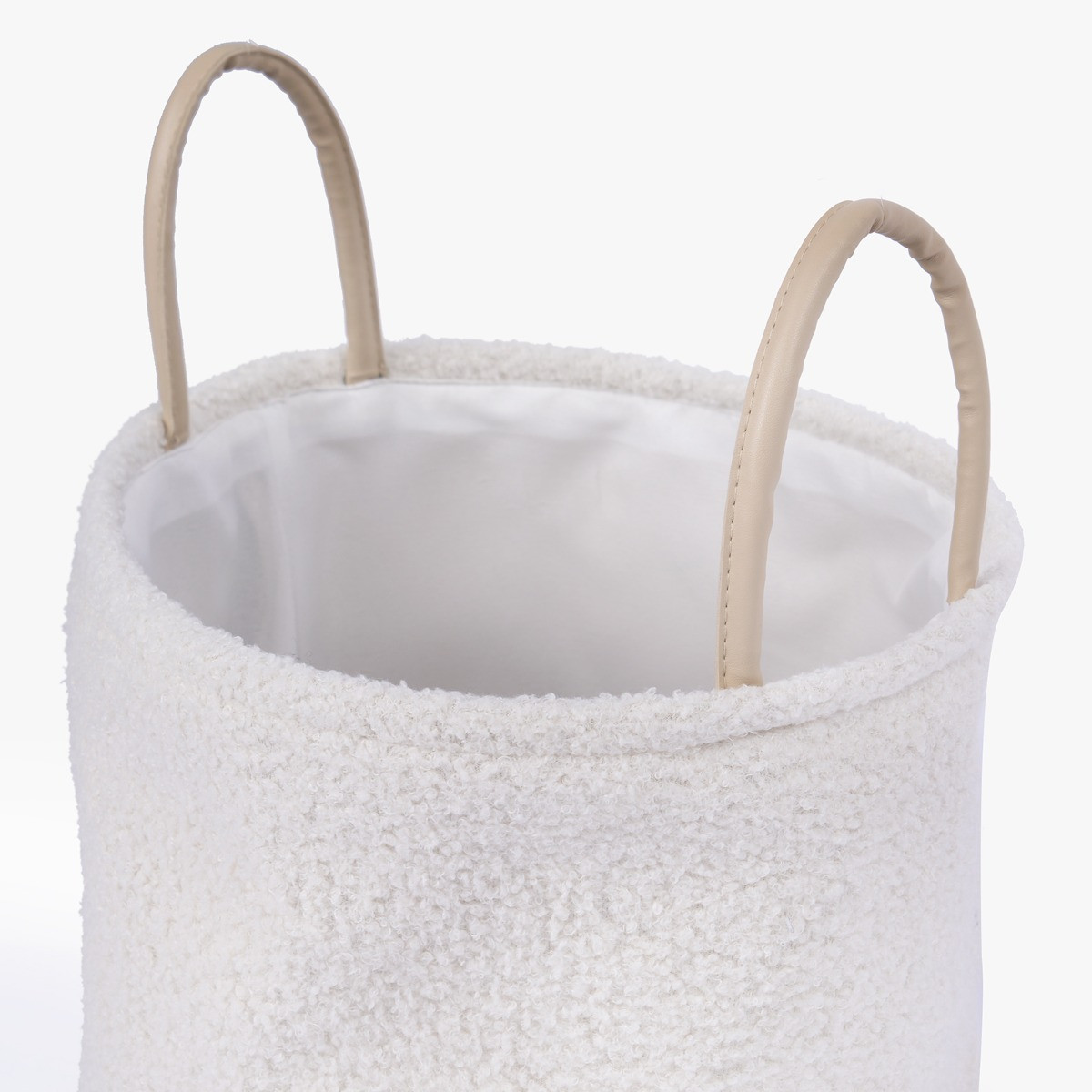 OHS Bouclé Storage Basket - Cream