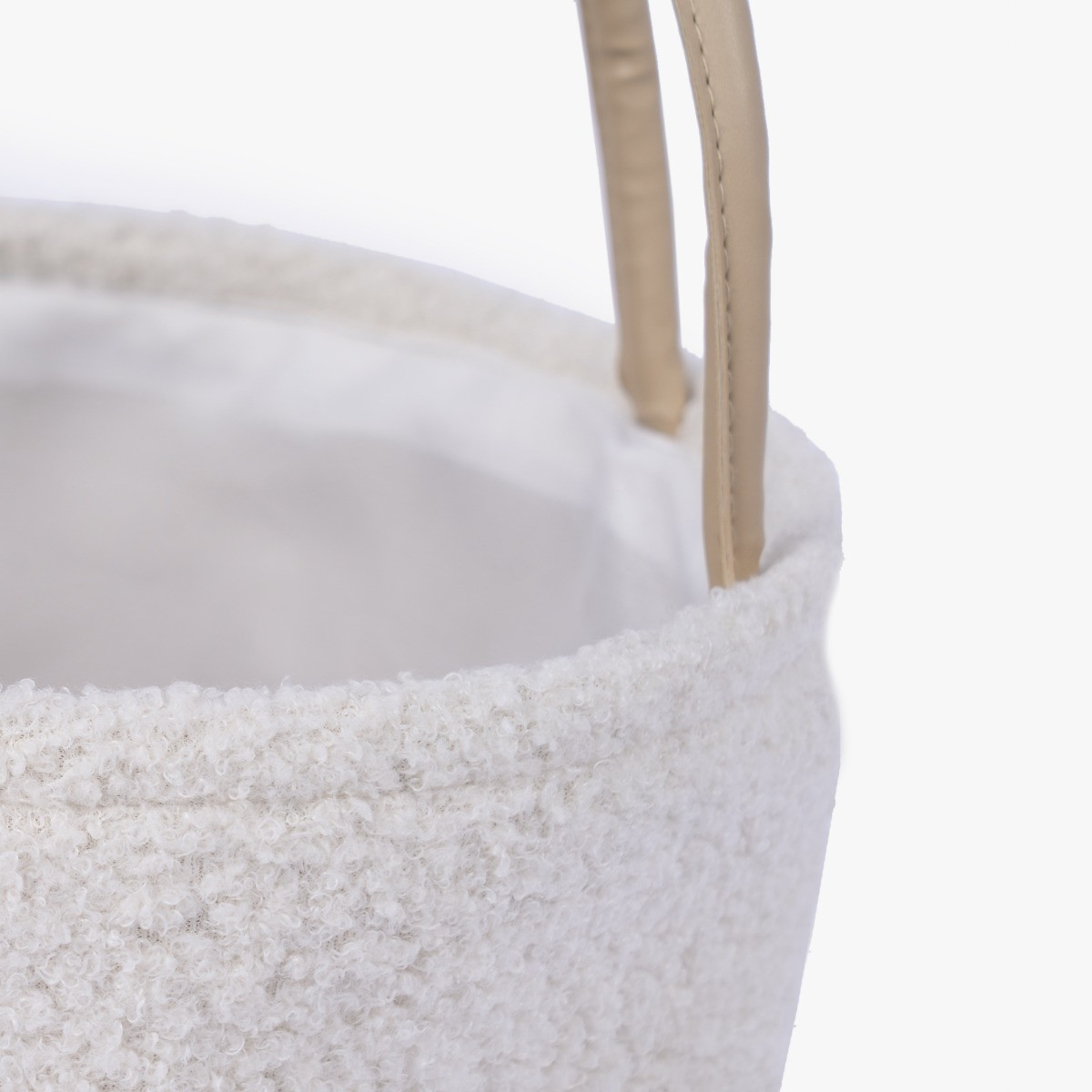 OHS Bouclé Storage Basket - Cream