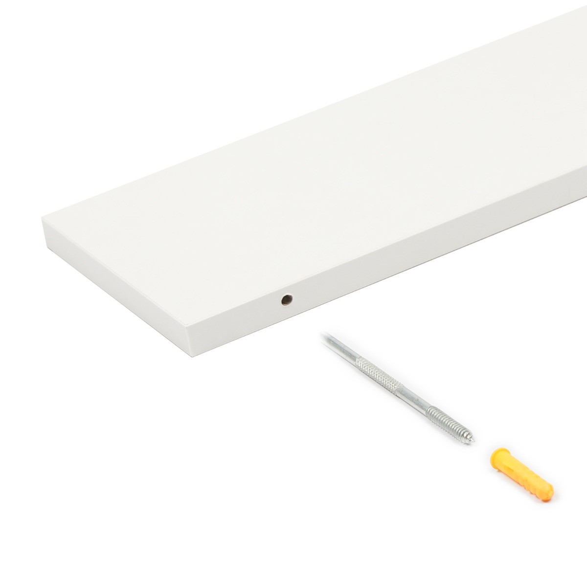 OHS Large Floating Shelves, 2 Piece - White