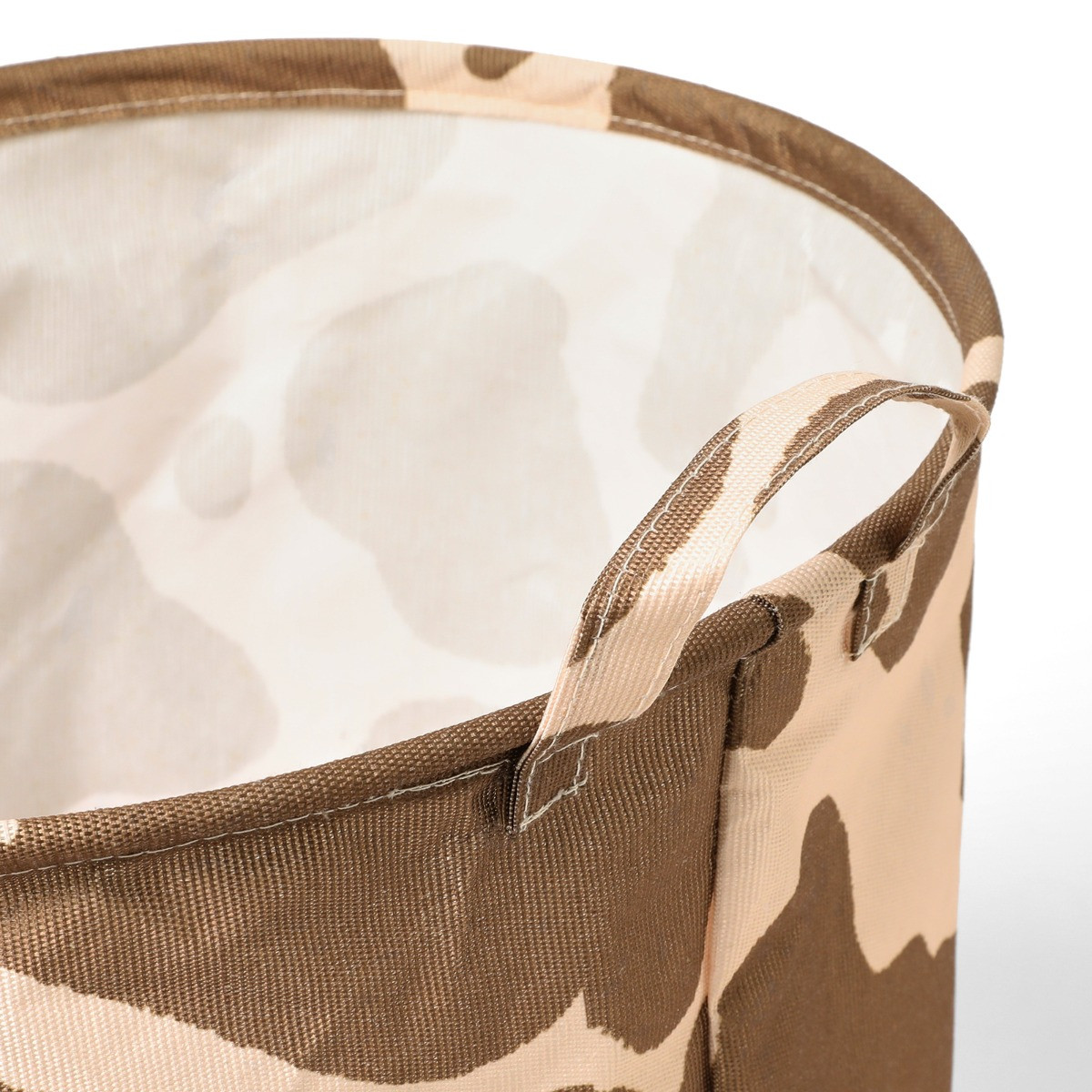 OHS Cow Print Storage Basket - Brown/Natural
