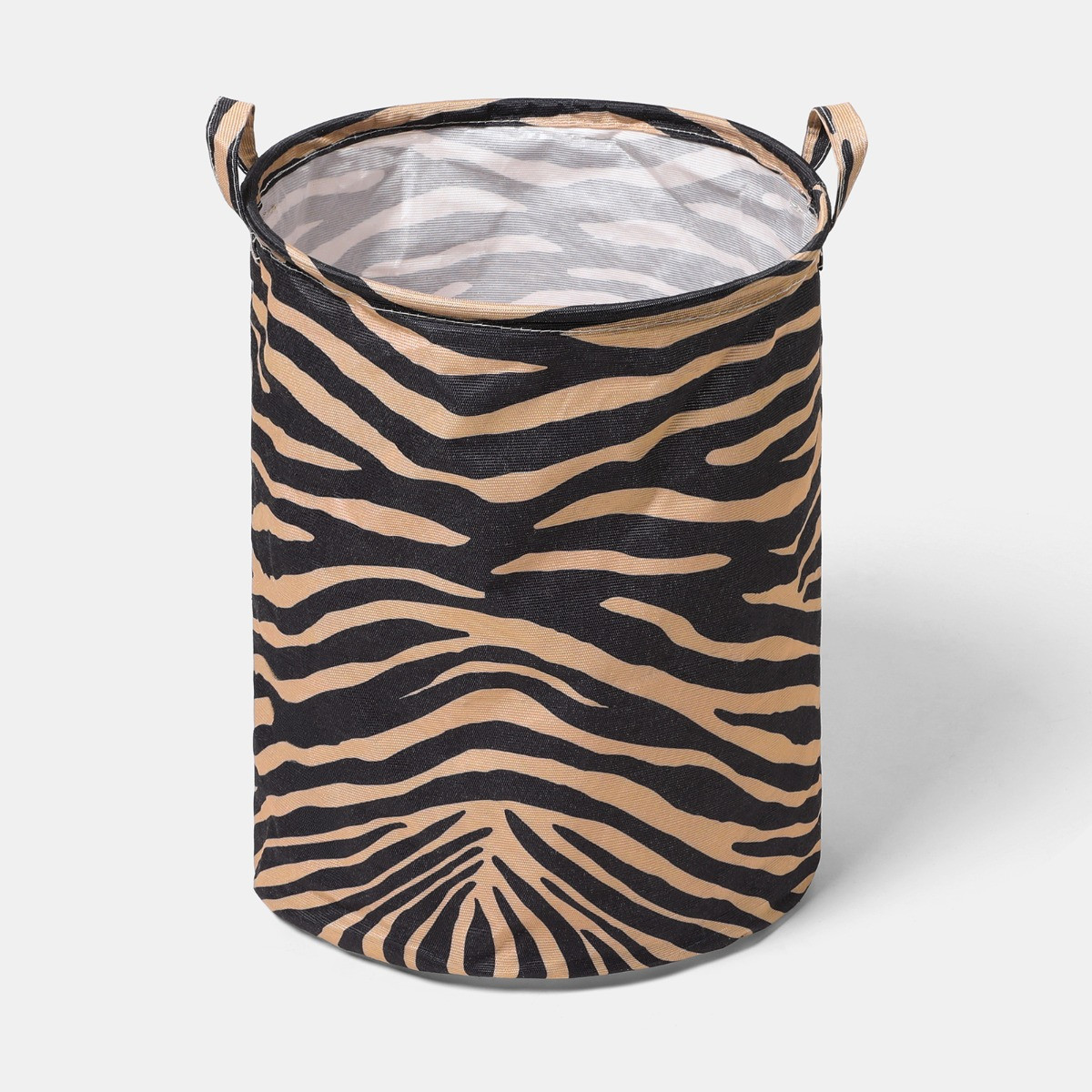 OHS Zebra Print Storage Basket - Natural