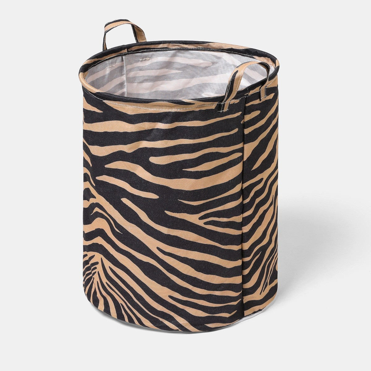 OHS Zebra Print Storage Basket - Natural