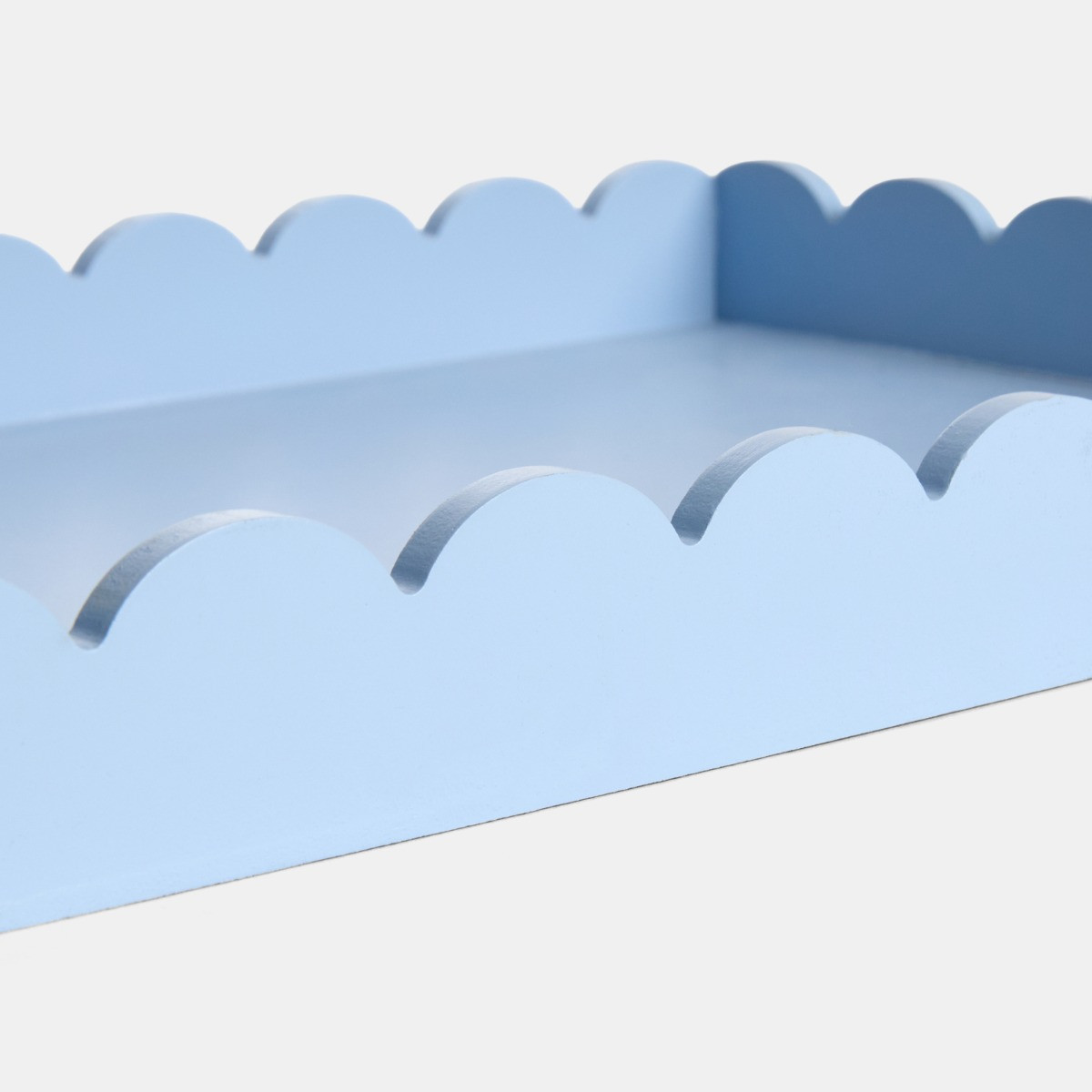 OHS Rectangle Scallop Tray - Blue