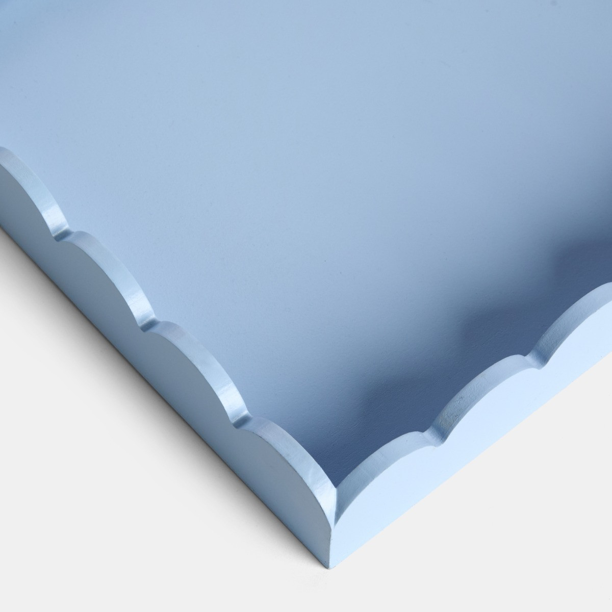 OHS Rectangle Scallop Tray - Blue