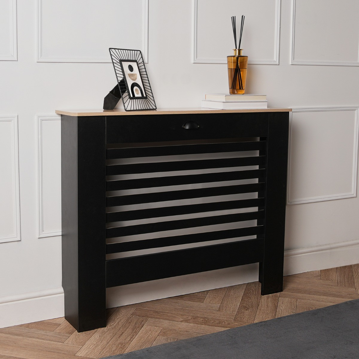 OHS Wooden Radiator Cover - Black