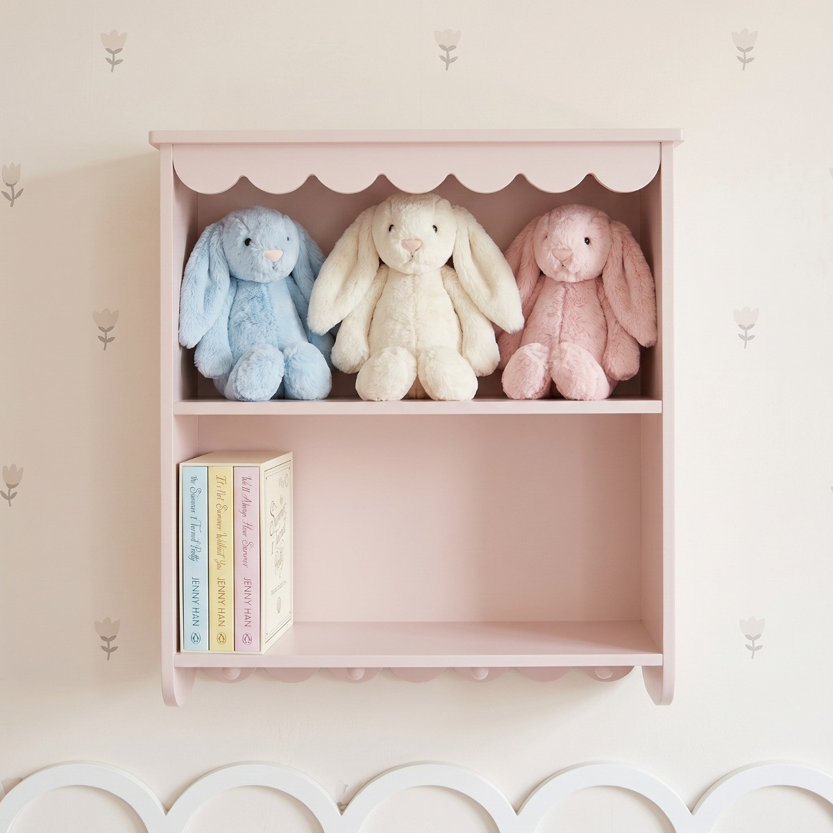OHS Scallop Shelf with Hooks - Blush