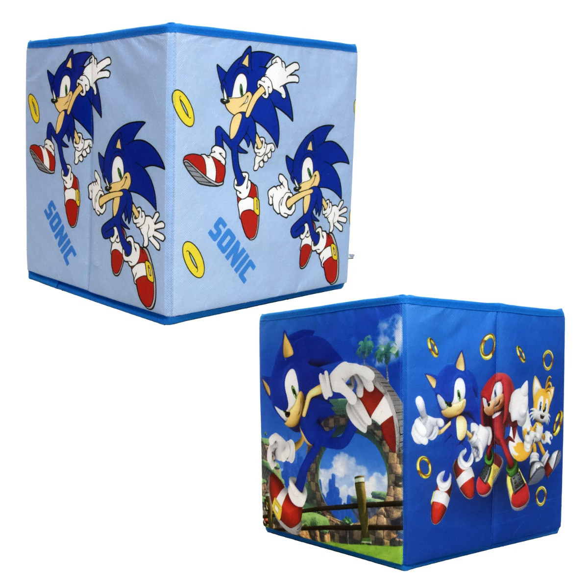 Sonic The Hedgehog Storage Box, Blue - 2 Pack