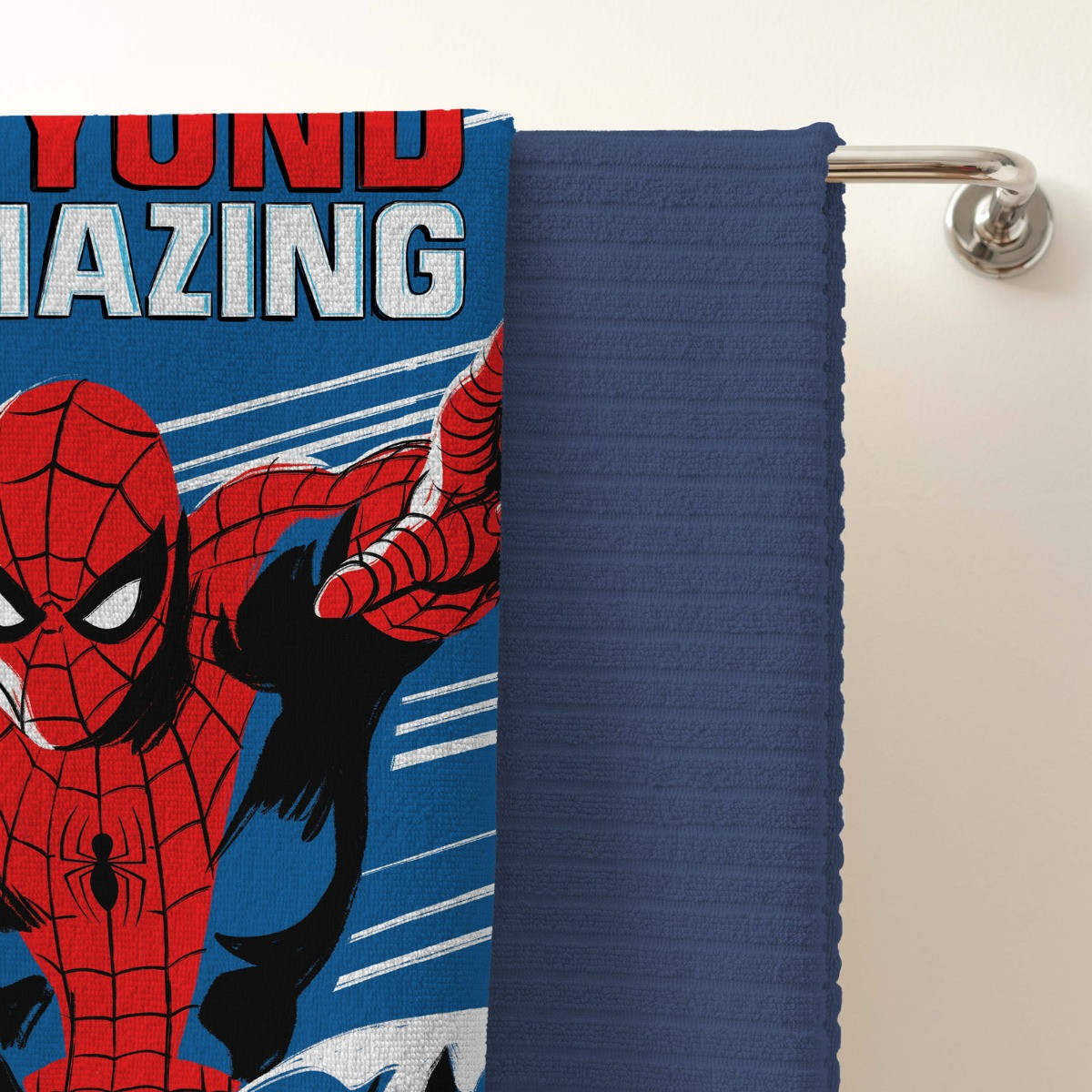 Spiderman Beyond Beach Towel - Blue