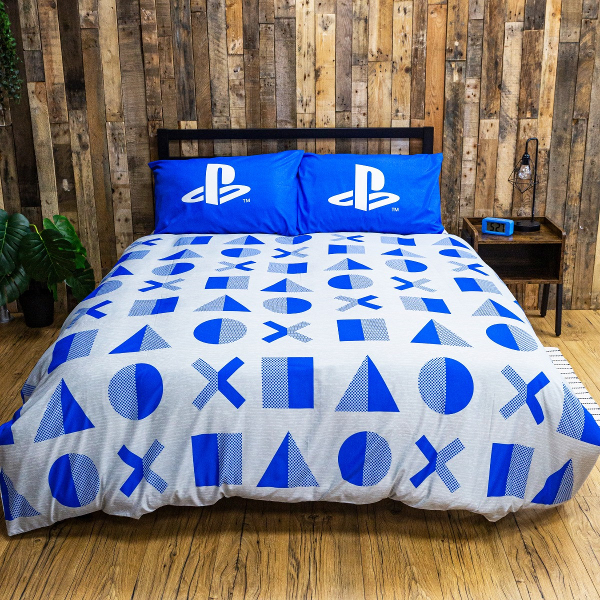 Playstation Layer Duvet Set, Blue - Double