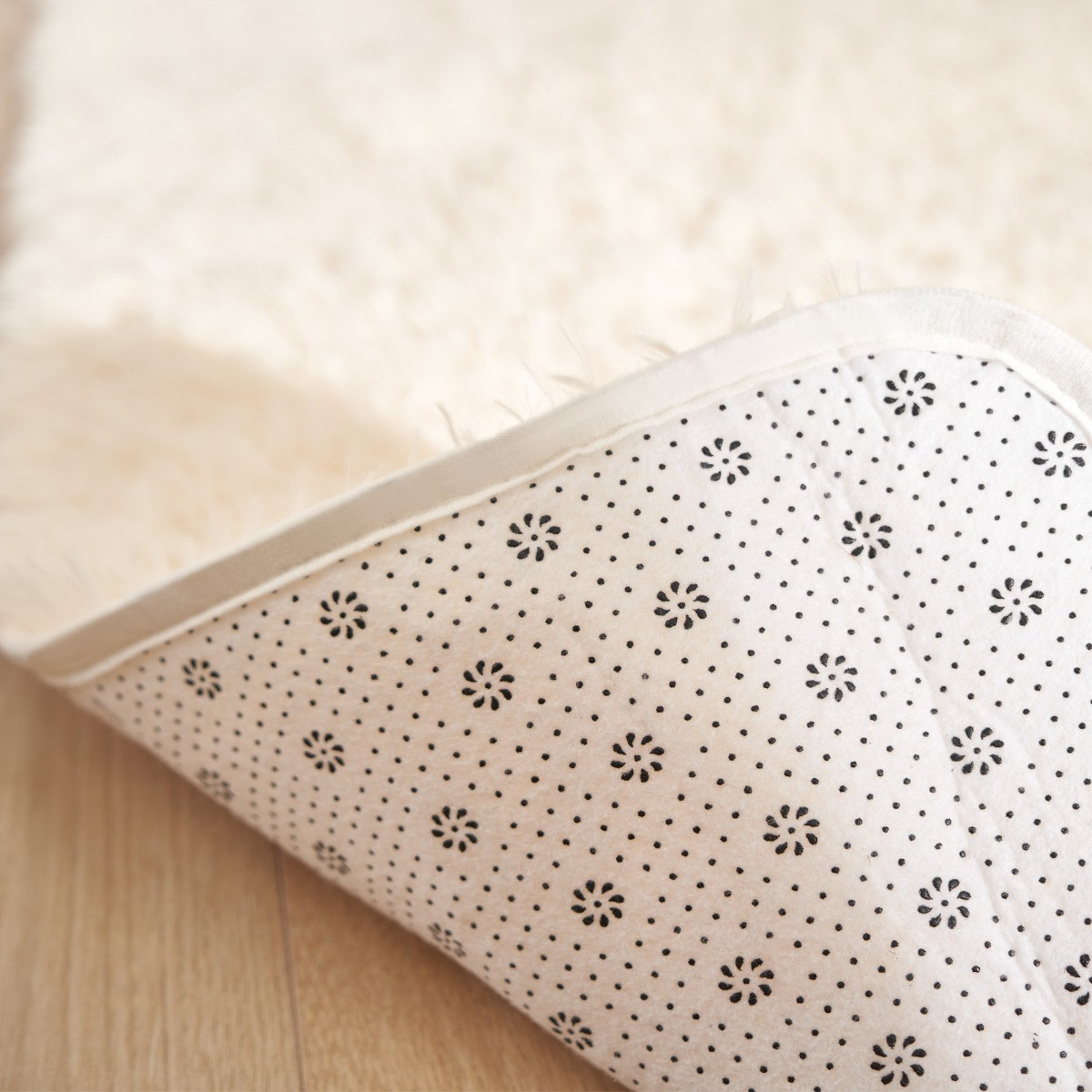 Sienna Fluffy Rug, Cream