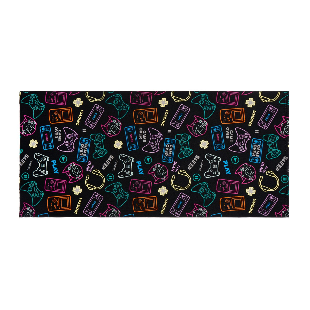 OHS Gaming Print Beach Towel - Black