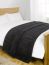 Faux Fur Mink Throw - Black