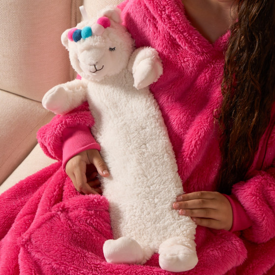 Warmies Llama Long Hot Water Bottle - Cream
