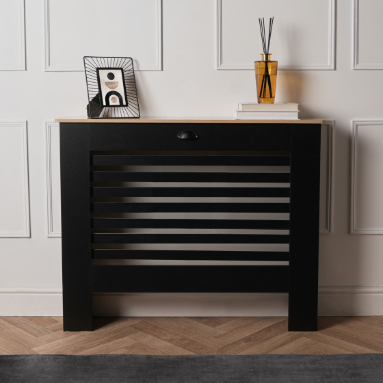 OHS Wooden Radiator Cover - Black