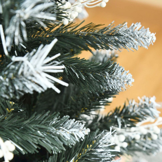 OHS Artificial Snow Dipped Christmas Tree, Dark Green - 6ft