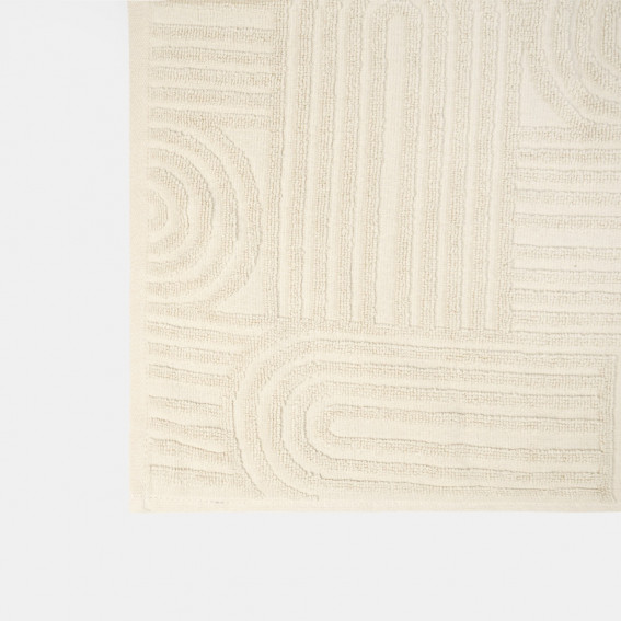 OHS Jacquard Texture Arches Towel - Cream