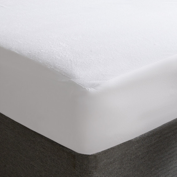 OHS Terry Waterproof Mattress Protector - White