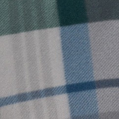 OHS Hampshire Check Fleece Duvet Set - Grey