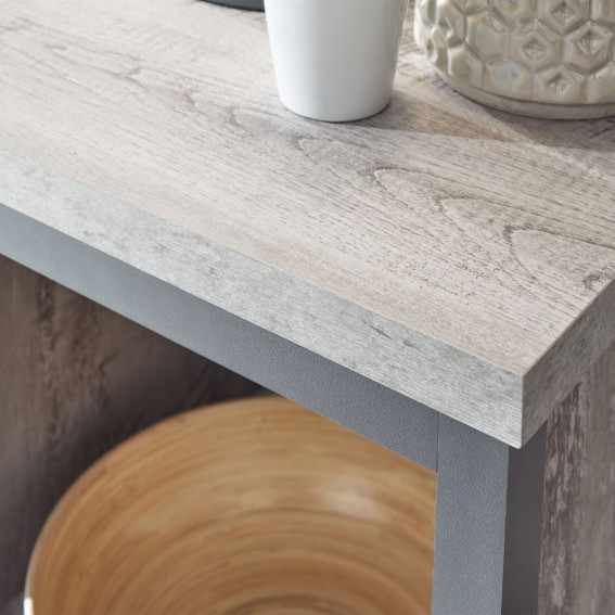 Boston Simple Lamp Table - Grey
