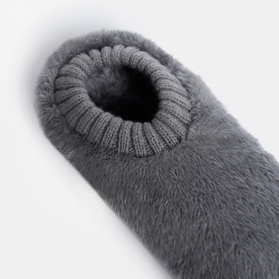 OHS Men's Teddy Slipper Socks - Charcoal
