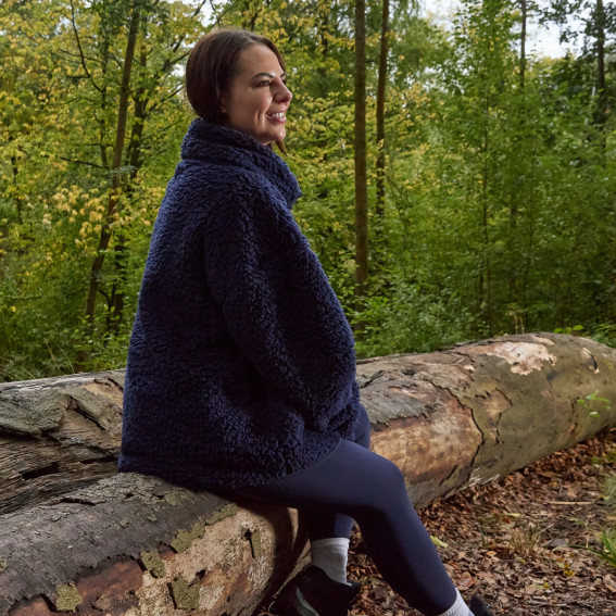 OHS Teddy Full Zip Fleece - Navy