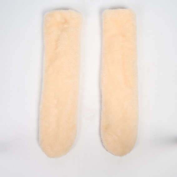OHS Teddy Sherpa Reverse Slipper Socks - Cream