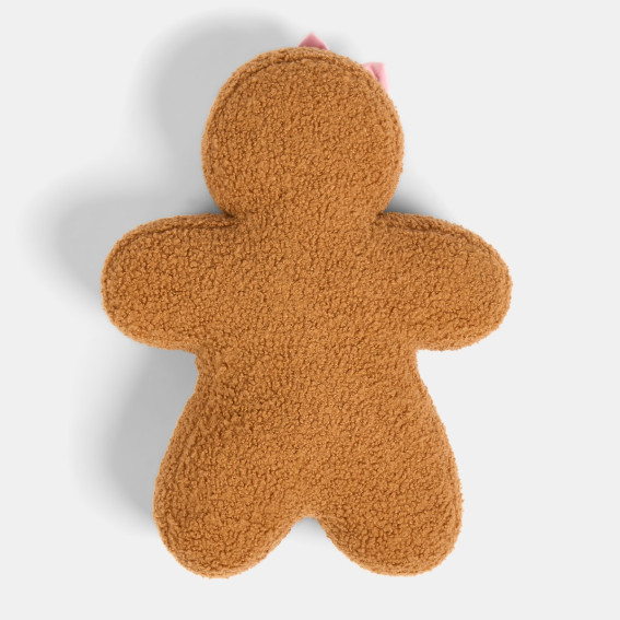 OHS Toffee the Gingerbread Girl Cushion - Brown