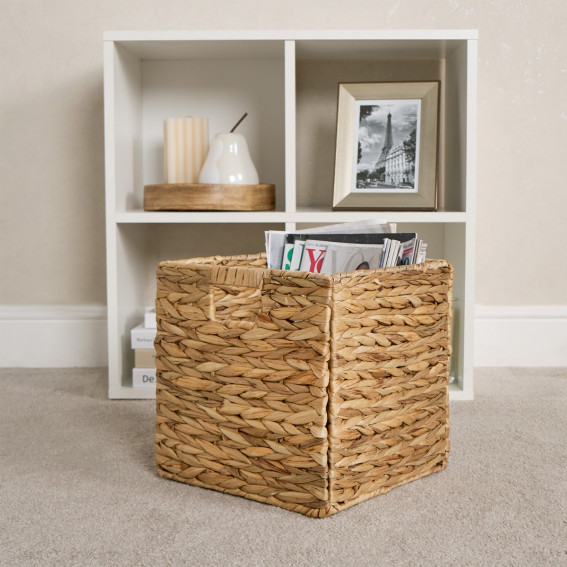 OHS Seagrass Foldable Storage Cube - Natural