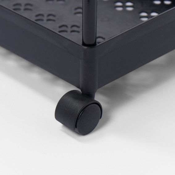 OHS 3 Layer Trolley Cart - Black