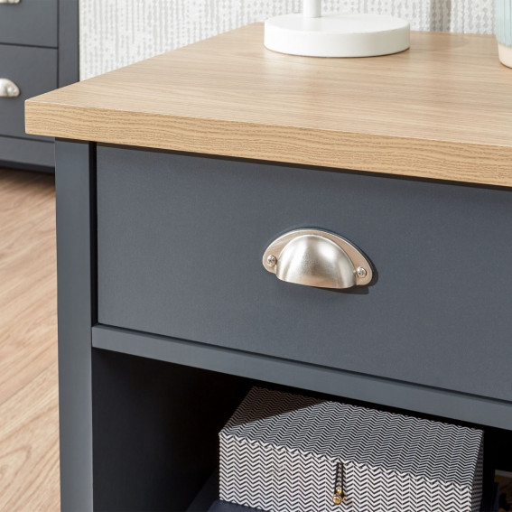 Lancaster Lamp Table - Slate Blue