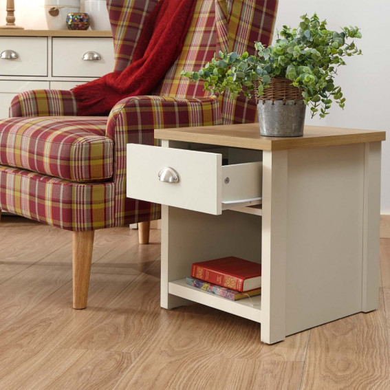 Lancaster Lamp Table - Cream