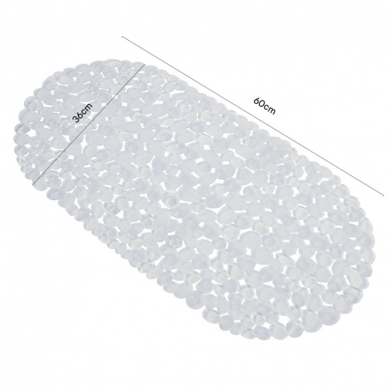 OHS PVC Non Slip Bath Mat - Clear